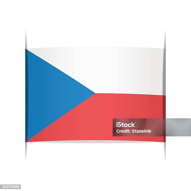 Bendera Republik Ceko Ilustrasi Stok Unduh Gambar Sekarang Bayang