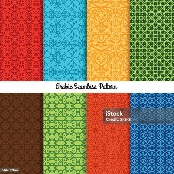 Colored Traditional Arabic Patterns Set向量圖形及更多一個物體圖片 一個物體 中東民族 具有特定