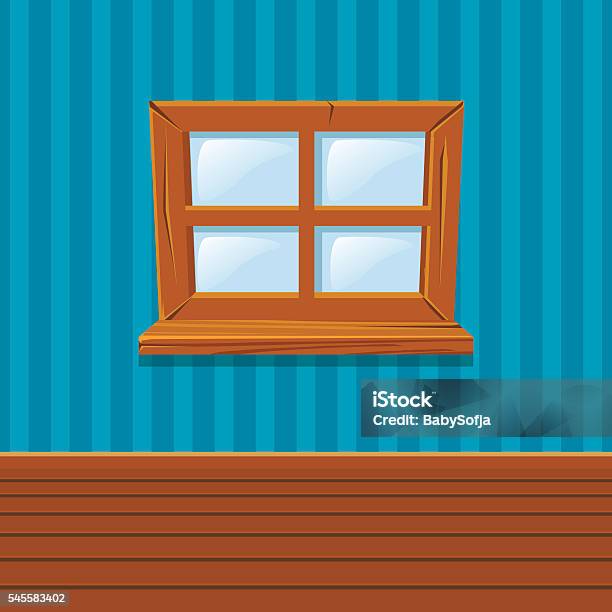 Ilustración de Ventana De Madera De Dibujos Animados Interior De La ... Ilustración de Ventana De Madera De Dibujos Animados Interior De La ...
