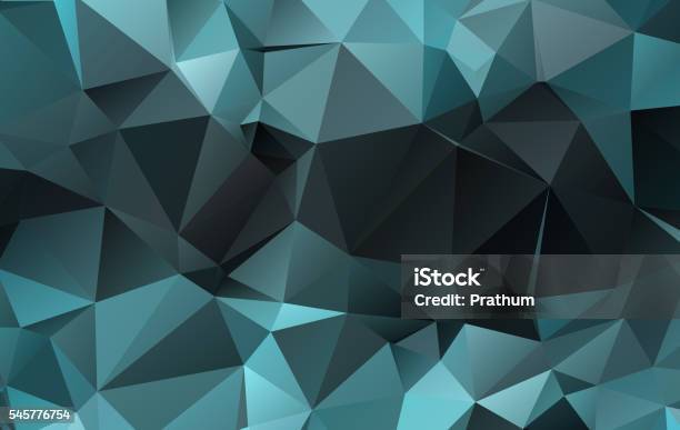 Vector Abstrak Bentuk Geometris Kotak Dan Segitiga Poligonal Ilustrasi