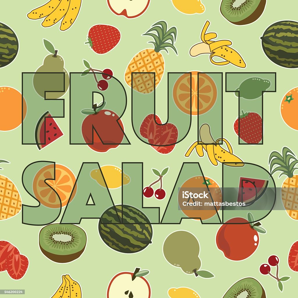 Ilustración De Decoración De Ensaladas De Frutas Y Más Vectores Libres