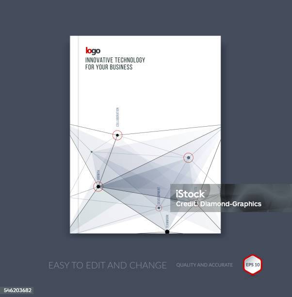 Templat Brosur Laporan Tahunan Desain Sampul Tata Letak Selebaran Lea