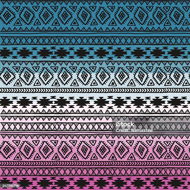 Seamless Vector Tribal Texture Vintage Ethnic Backdrop Stock