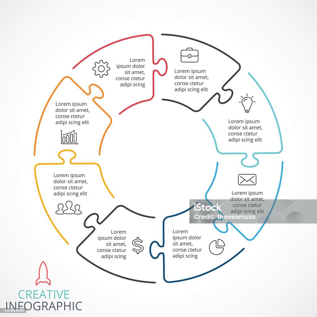 Vector Circle Arrows Puzzle Infographic Cycle Diagram Linear Graph ... Vector Circle Arrows Puzzle Infographic Cycle Diagram Linear Graph ...