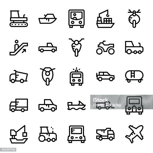 Transport Vector Icons 3向量圖形及更多巴士圖片 巴士 戰爭 拖拉機 Istock