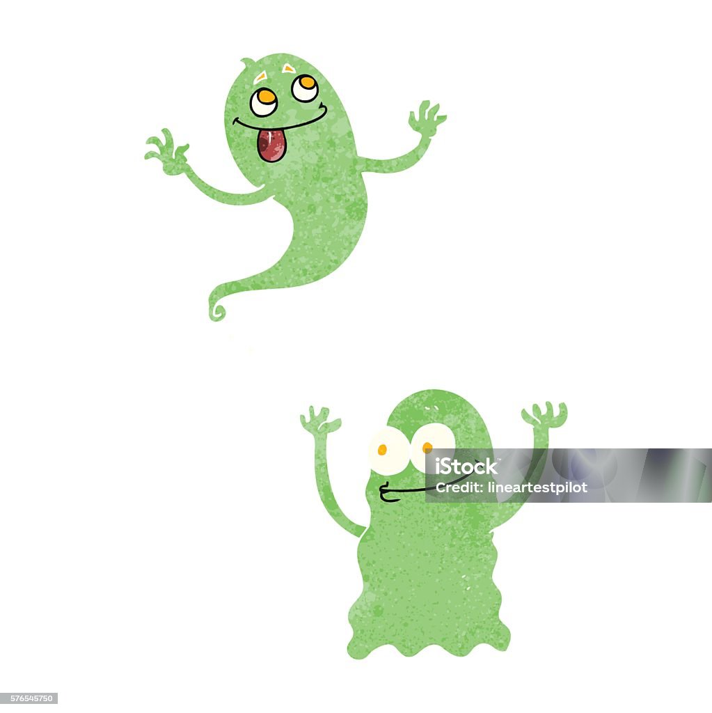 Retro Cartoon Ghosts Stock Illustration Download Image Now Bizarre Cultures Cute Istock