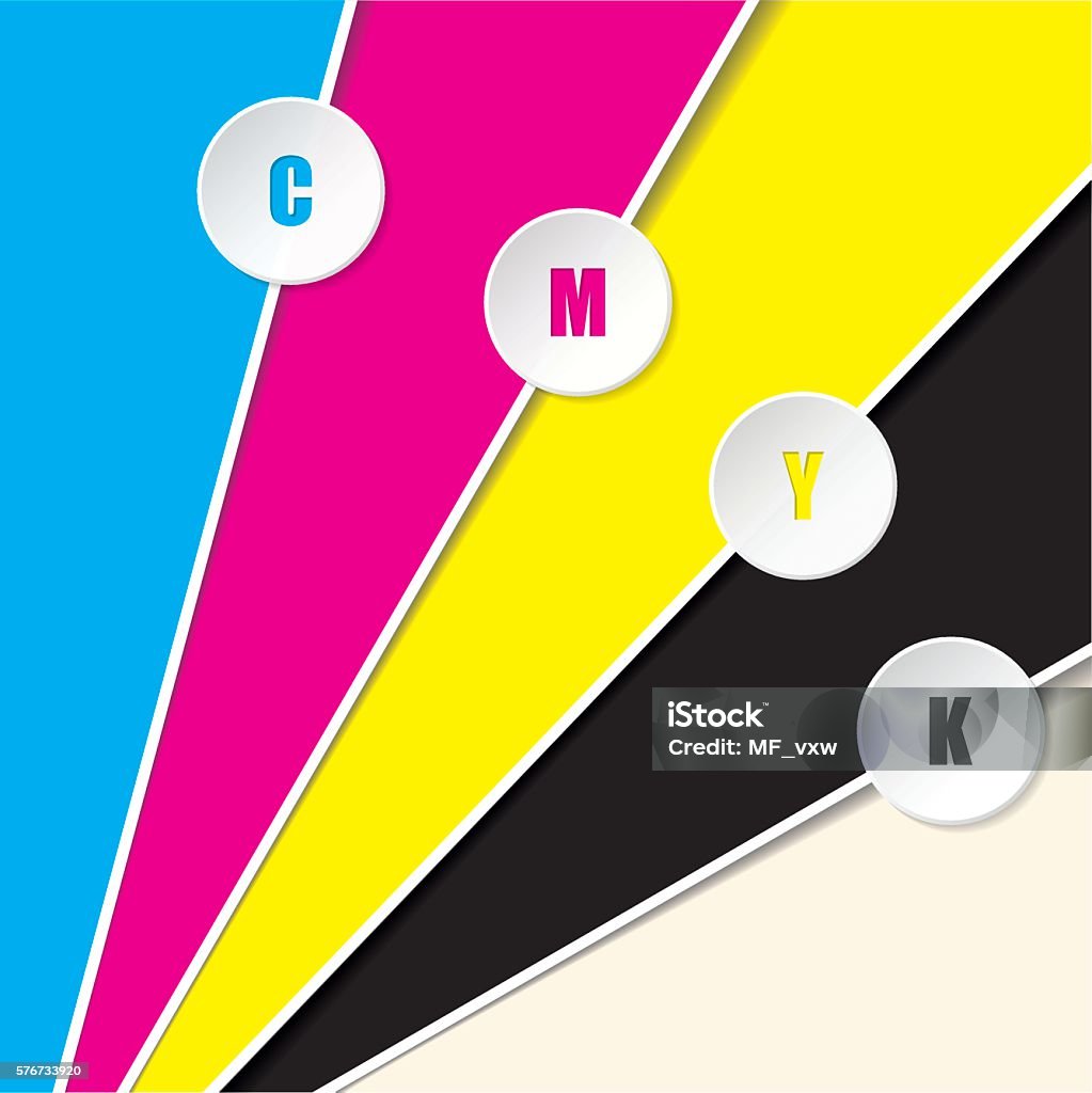 Cmyk Background With Cmyk Text向量圖形及更多印刷品 文件圖片 印刷品 文件 印刷四分色模式 商業