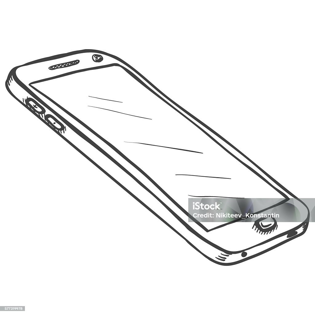 Vector Single Sketch Smartphone Stock Illustration - Download Image Now ... Vector Single Sketch Smartphone Stock Illustration - Download Image Now ...