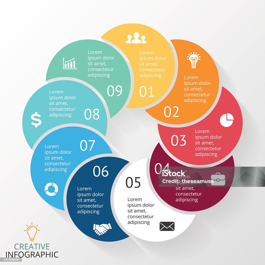 Panah Lingkaran Vektor Infografis Diagram Siklus Grafik Bagan ... Panah Lingkaran Vektor Infografis Diagram Siklus Grafik Bagan ...