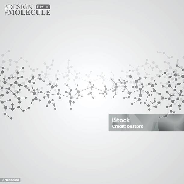 Struktur Molekul Dna Dan Neuron Latar Belakang Abstrak Kedokteran Ilmu