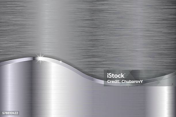 Metal Background Shiny And Brushed Surface向量圖形及更多不銹鋼圖片 不銹鋼 具有特定質地