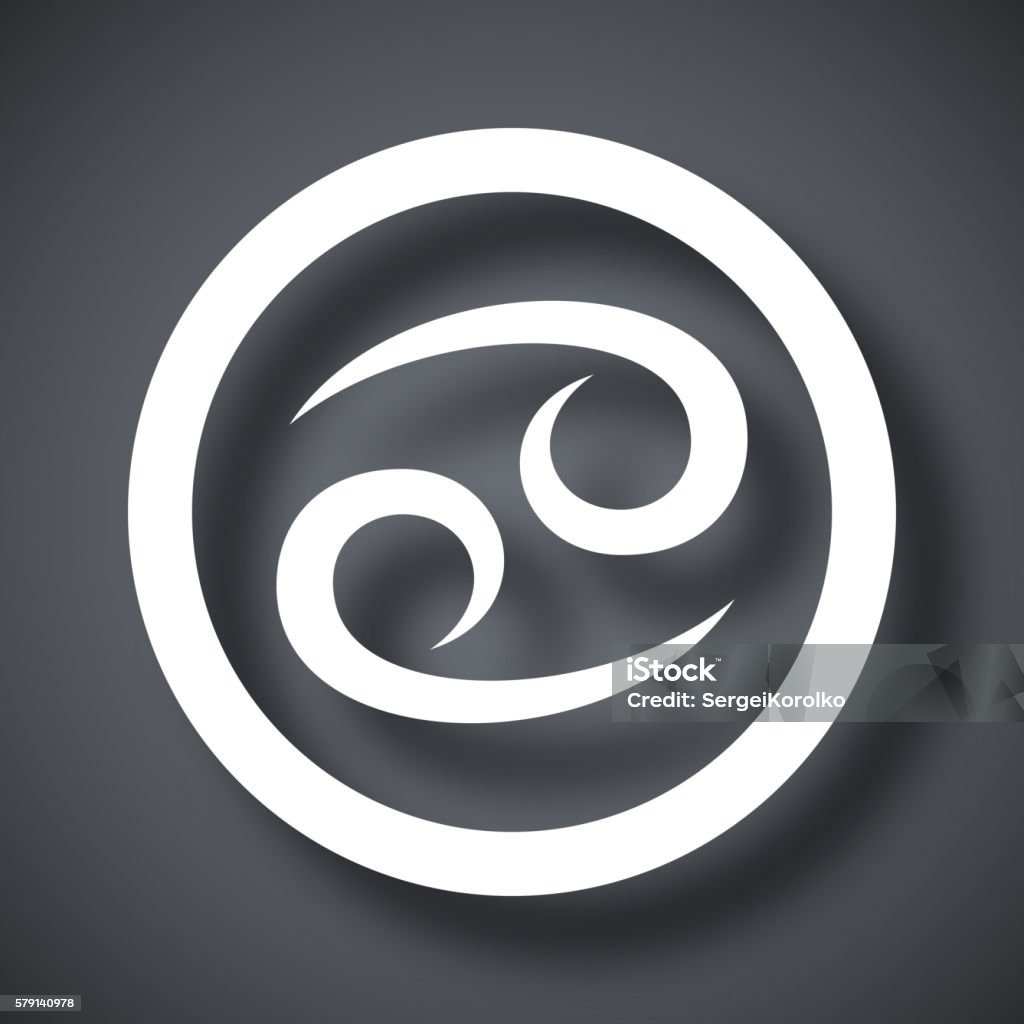 Vector Zodiac Sign Cancer Stock Illustration Download Image Now