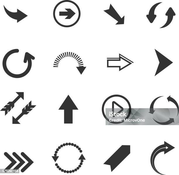 Arrow Vector Signs Icons向量圖形及更多箭頭符號圖片 箭頭符號 圓形 曲線 Istock