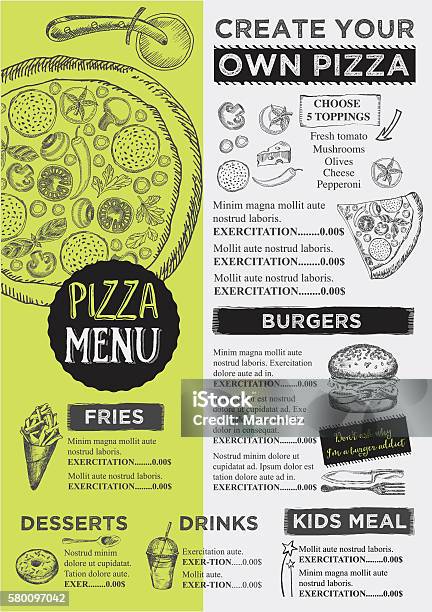 Restaurant Cafe Menu Template Design向量圖形及更多三文治圖片 三文治 傳單 創作性 Istock