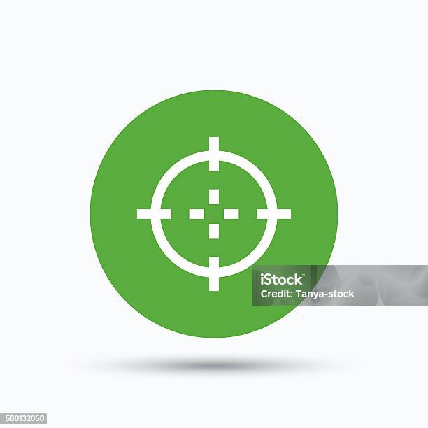 Target Icon Crosshair Aim Sign向量圖形及更多創作性圖片 創作性 十字瞄準線 圓形 Istock