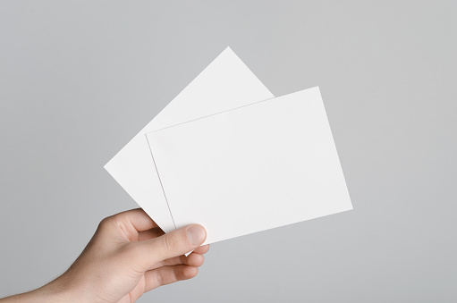 A6 전단지 엽서 초대 모형 공란에 대한 스톡 사진 및 기타 이미지 공란 공중 깨끗한 Istock