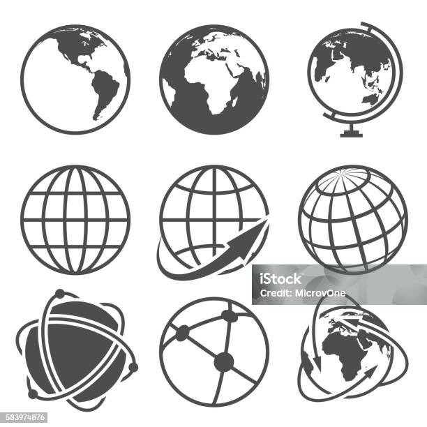 Globe 지구별 벡터 아이콘 세트 지구본에 대한 스톡 벡터 아트 및 기타 이미지 지구본 행성 아이콘 Istock