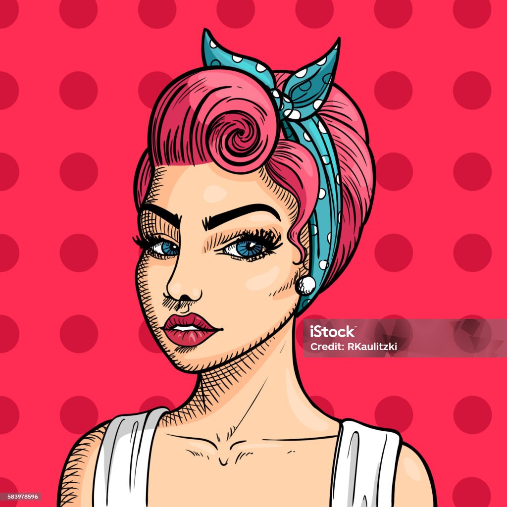 Vector Pop Art Woman Stock Illustration Download Image Now Pop Art