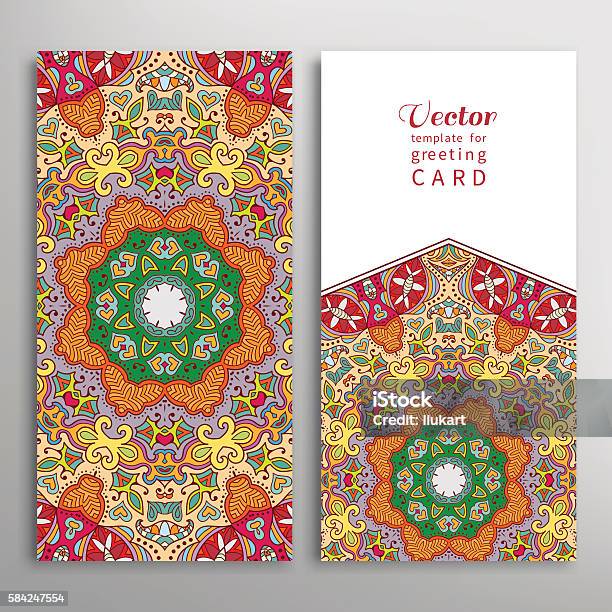 Template Kartu Atau Undangan Dengan Ornamen Mandala Dekoratif ... Template Kartu Atau Undangan Dengan Ornamen Mandala Dekoratif ...