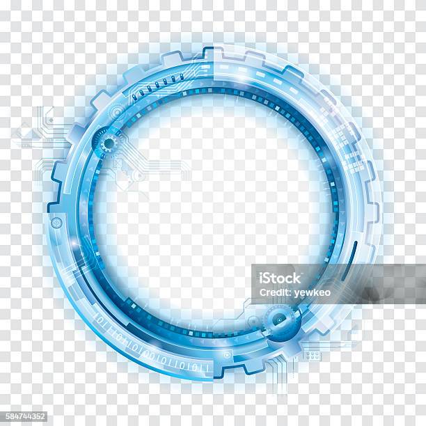 Circular Abstract Technology Background向量圖形及更多圓形圖片 圓形 技術 數碼製圖 Istock