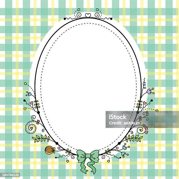 Black Border And Color Flower On Circle Frame向量圖形及更多一朵花圖片 一朵花 冰之結晶
