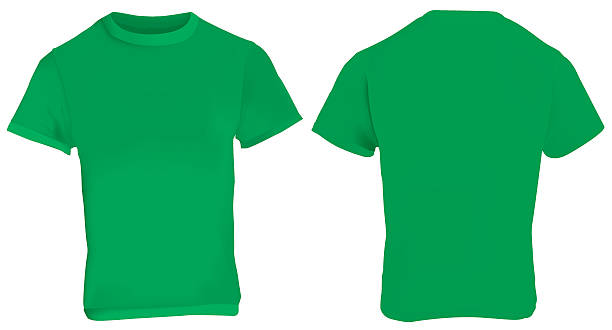 Green T Shirt Mock Up Front And Back View Plain Green 44 Off