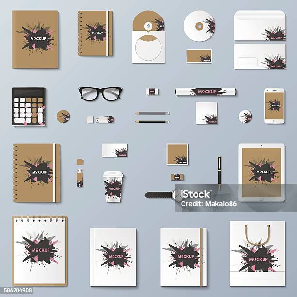 Mock Up Vector Set Stock Illustration Download Image Now