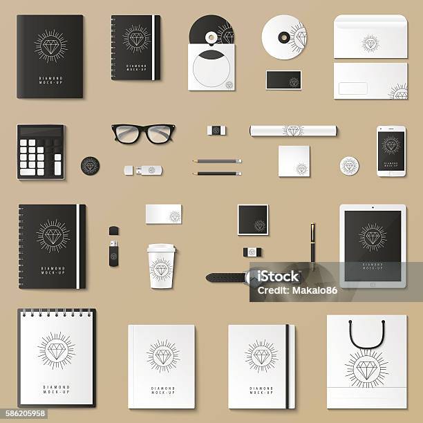 Mock Up Vector Set Stock Illustration Download Image Now