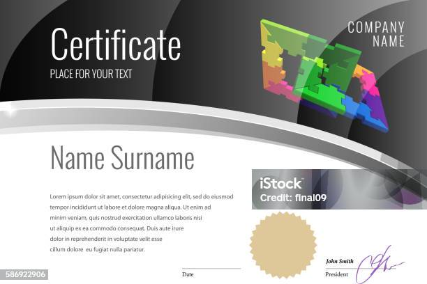 Modern Certificate Template Diplomas Currency向量圖形及更多中六學生圖片 中六學生 保安