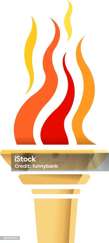 Torch 아이콘크기 경기용 성화에 대한 스톡 벡터 아트 및 기타 이미지 경기용 성화 금속 금속의 Istock