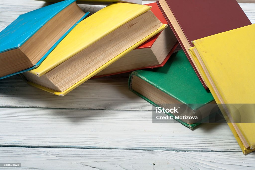 Stack Of Colorful Books Education Background Back To School Copy Stock ... Stack Of Colorful Books Education Background Back To School Copy Stock ...