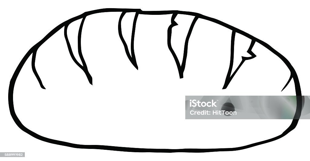 Roti Roti Hitam Putih Ilustrasi Stok Unduh Gambar Sekarang Citra Clip Art Desain Subjek