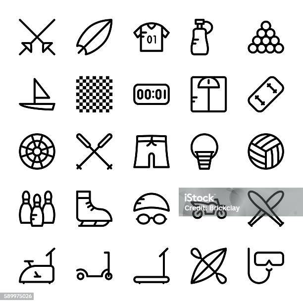 Sports Vector Icons 4向量圖形及更多健身設備圖片 健身設備 健身運動 劍 Istock