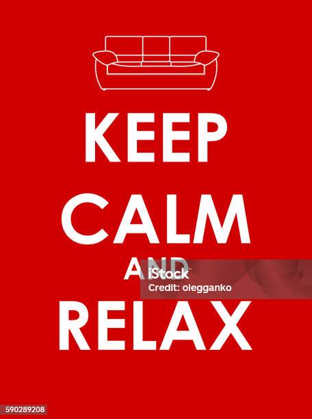 Keep Calm And Relax Creative Poster Concept Card Of Invitation向量圖形及更多傳單