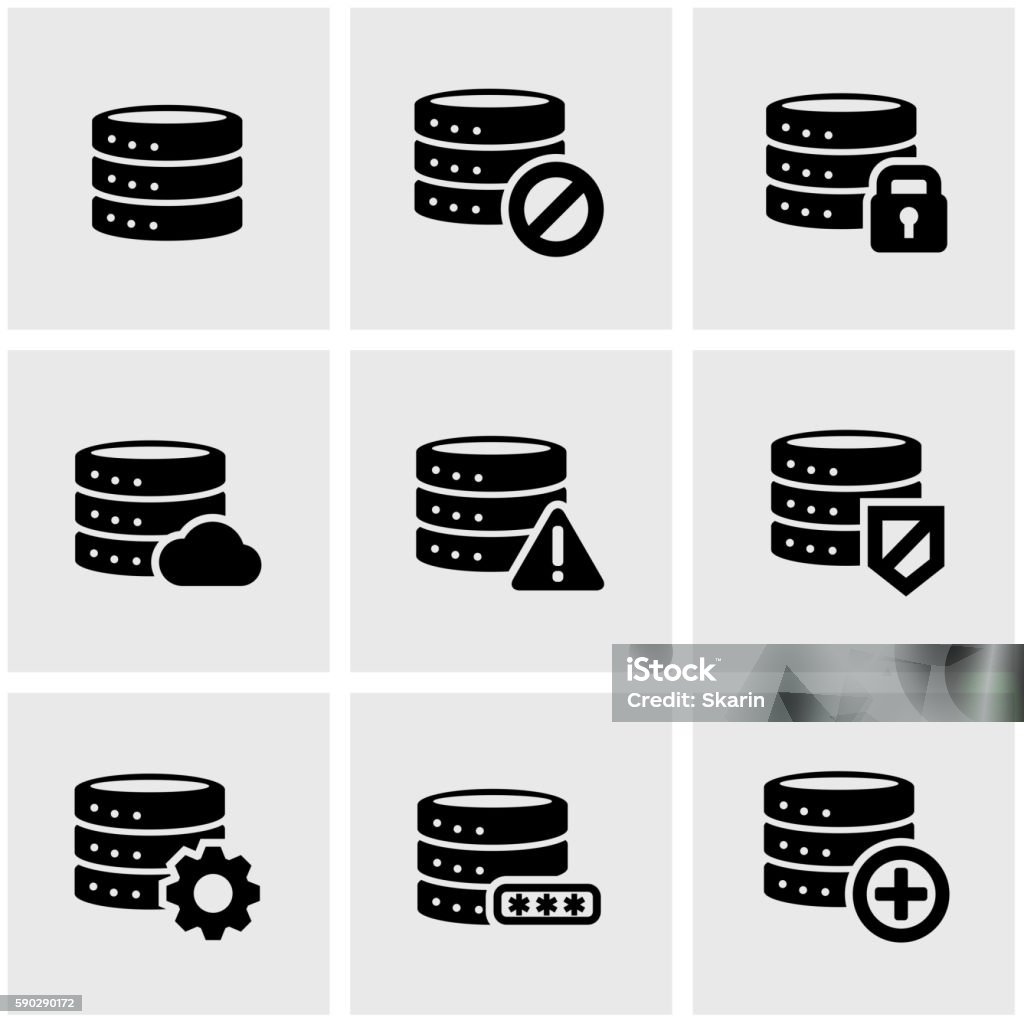 Kumpulan Ikon Database Hitam Vektor Ilustrasi Stok - Unduh Gambar ... Kumpulan Ikon Database Hitam Vektor Ilustrasi Stok - Unduh Gambar ...