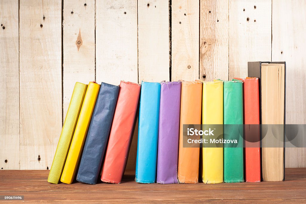 Stack Of Colorful Books Education Background Back To School Copy Stock ... Stack Of Colorful Books Education Background Back To School Copy Stock ...