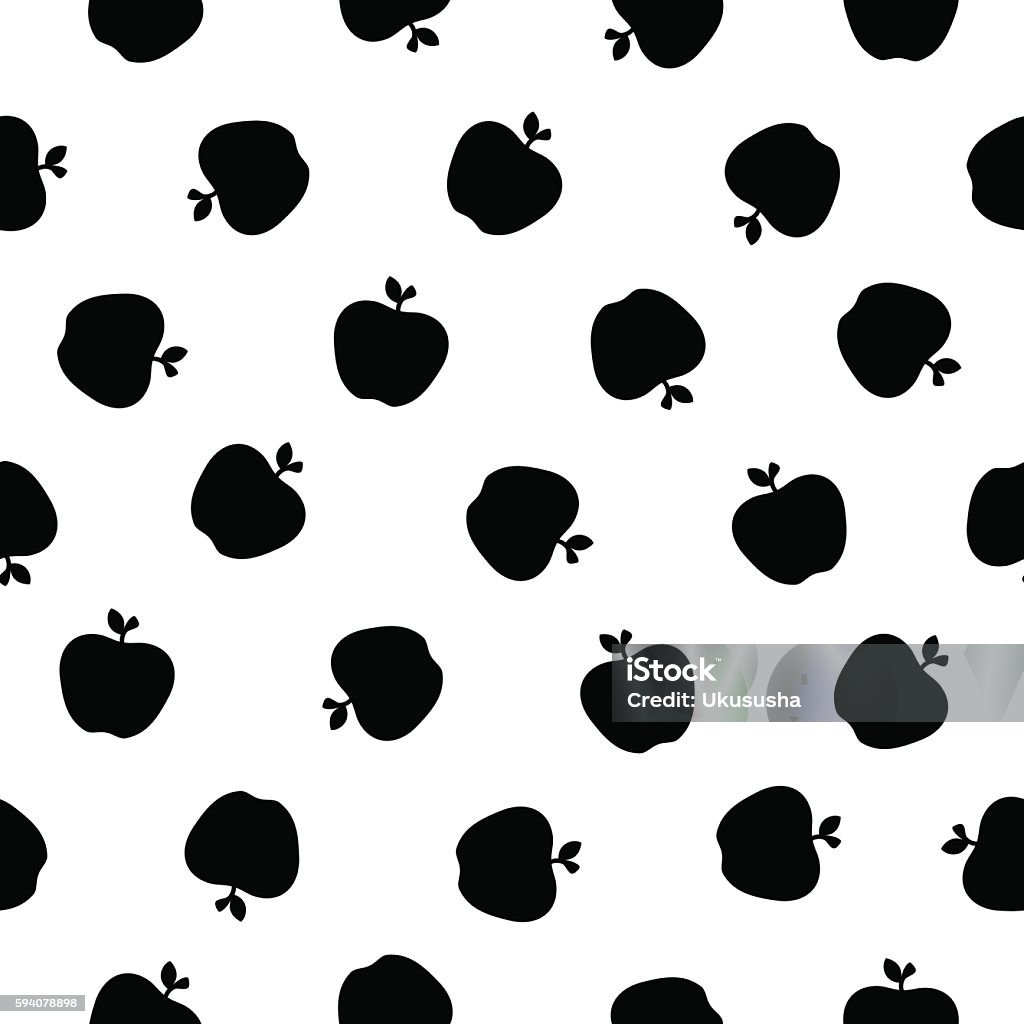 Seamless Pattern Apples Stock Illustration Download Image Now Apple