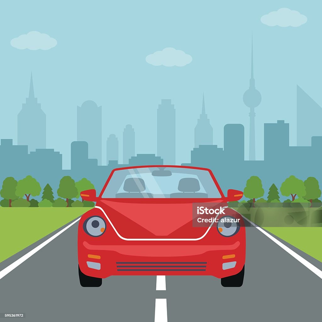 Gambar Mobil Di Jalan Ilustrasi Stok Unduh Gambar Sekarang Tampak