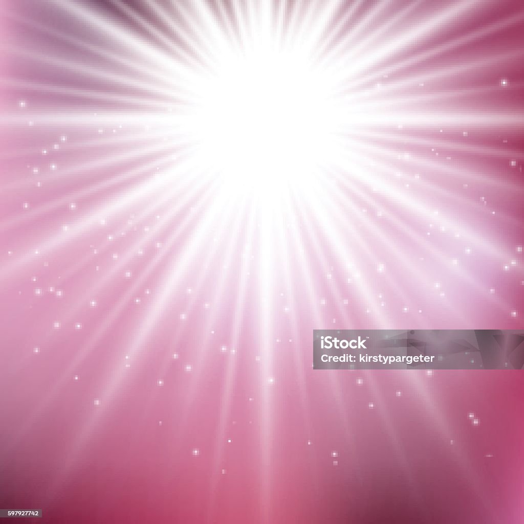 Pink Starburst Background Stock Illustration Download Image Now