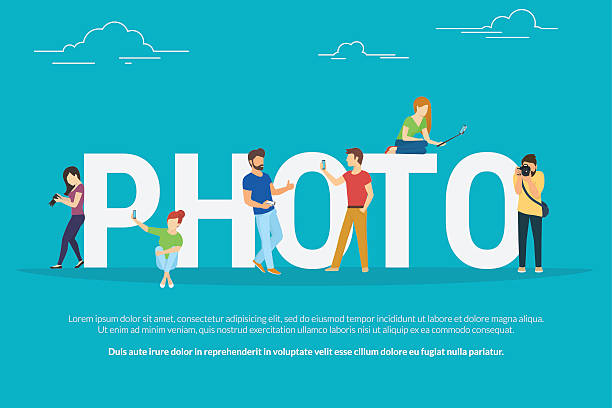 100 Group Selfie Photo Stock Illustrations Royalty Free Vector