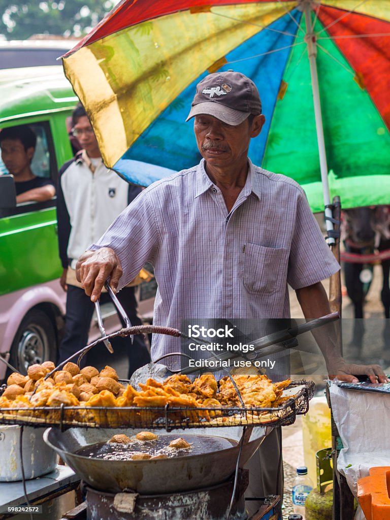Pedagang Kaki Lima Di Jakarta Indonesia Foto Stok Unduh Gambar