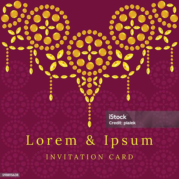 Carte Dinvitation De Luxe Carte De Mariage Avec Diamant Jaune Sur