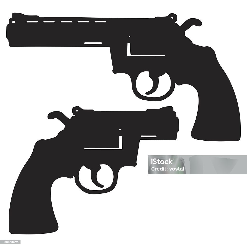 Big And Short Revolver Stock Illustration Download Image Now Armed