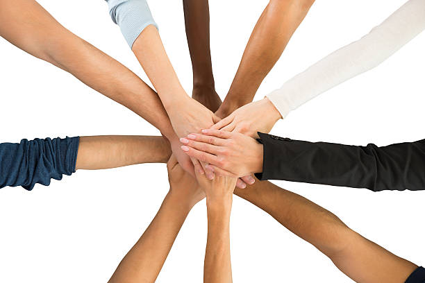 Free Stock Photo of Join Hands Together - White Background | Download ...
