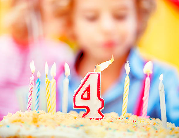 Free Stock Photo of Four Anniversary Means Happy Birthday And 4 ...