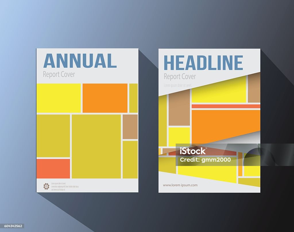Templat Desain Sampul Abstrak Brosur Flyer Brosur Ilustrasi Stok