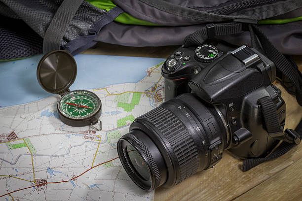 Free picture: world map, atlas, compass, photo camera, topography ...