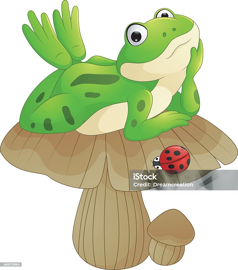 Kartun Katak Berbaring Di Atas Jamur Ilustrasi Stok - Unduh Gambar ... Kartun Katak Berbaring Di Atas Jamur Ilustrasi Stok - Unduh Gambar ...