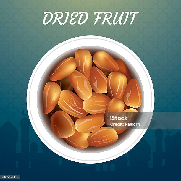 Buah Kurma Kering Atau Kurma Makanan Ramadan Ilustrasi Ei Ilustrasi