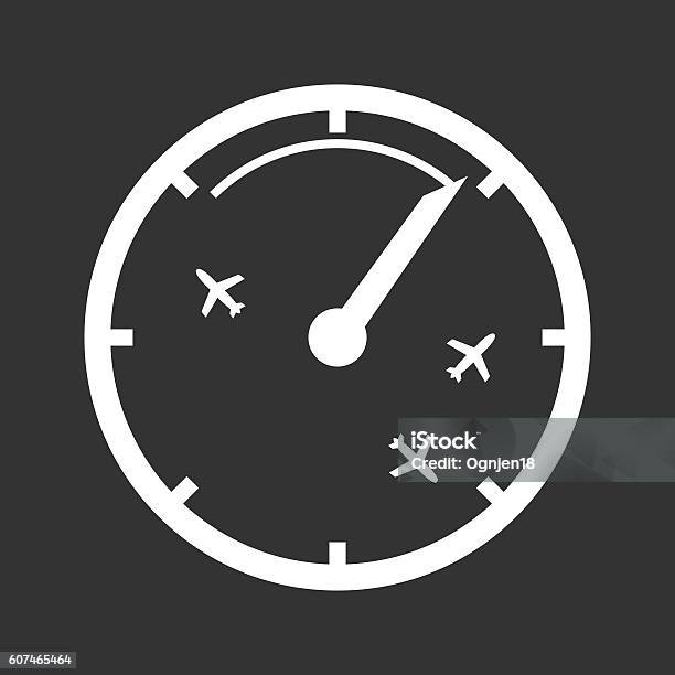 Illustration Vectorielle De Licône Radar Davion Vecteurs Libres De
